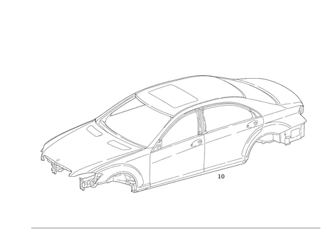 Body Shell for 1995 Mercedes-Benz S350 | Mercedes-Benz USA Parts