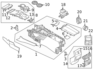 96910-6RB8B - Console Base 2021 Nissan Rogue | Group 1 Auto Parts
