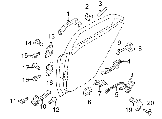 2011-2016 Hyundai Latch Assembly Connector 82630-3X000 | QuirkParts