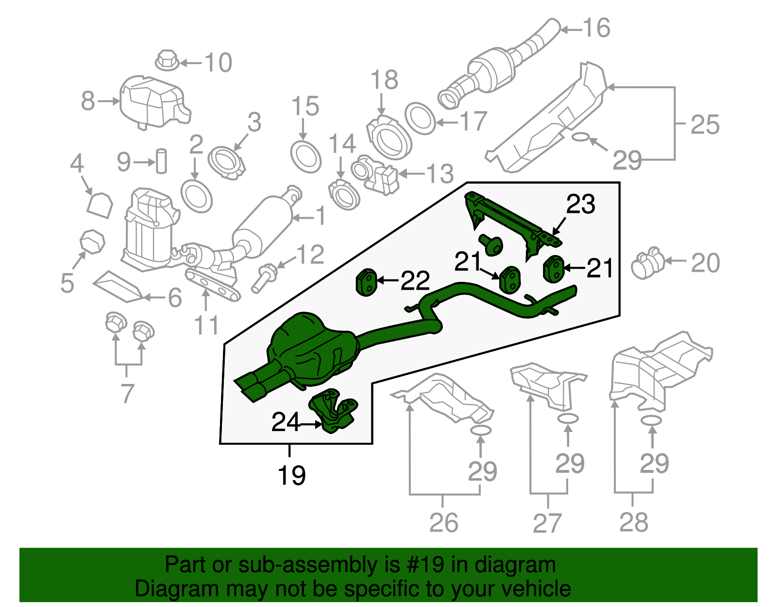 2009-2014 Volkswagen Jetta Resonator & Pipe 1K5-253-181-HK | OEM VW ...