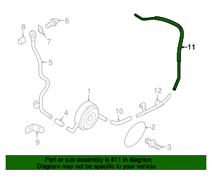 21306-JA13B - Outlet Hose 2007-2024 Nissan | Nissan Parts & Accessories ...