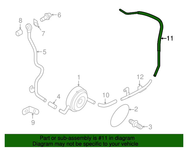21306-JA13B - Outlet Hose 2007-2024 Nissan | Nissan Parts & Accessories ...