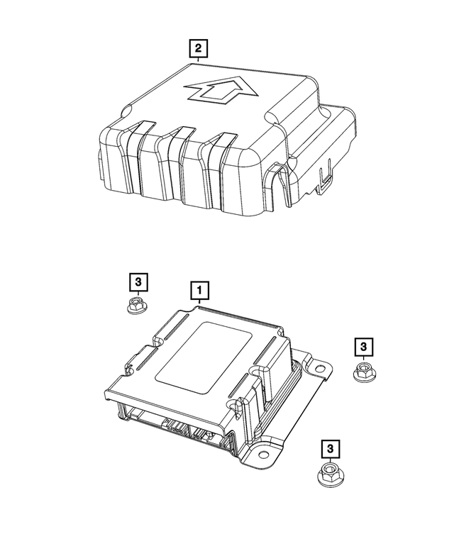 2025 Ram 1500 Air Bag Control Module 68666243AD | Mopar eStore