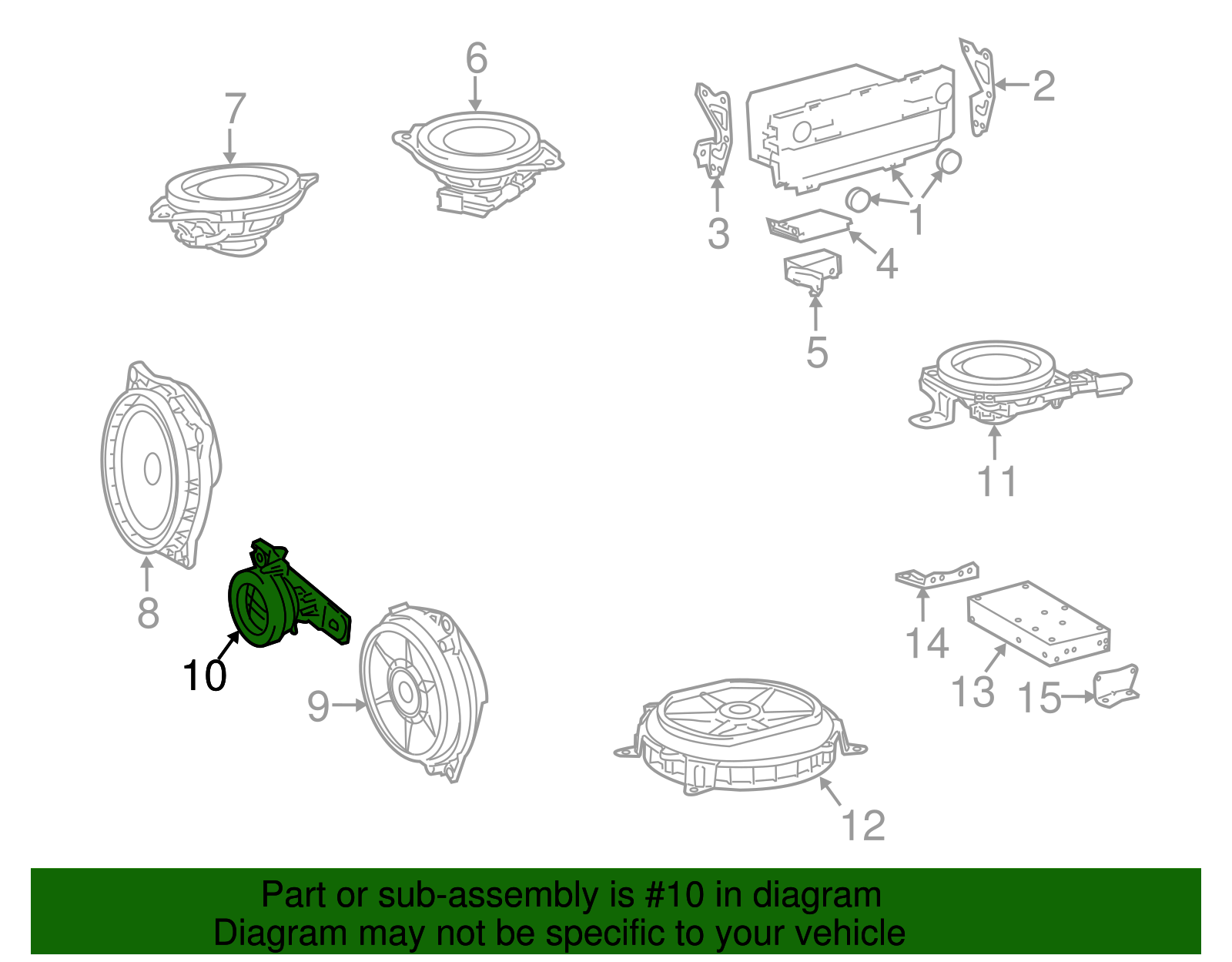 86150-30380 - High-Quality Speaker for 2013-2020 Lexus | AutoNation Parts