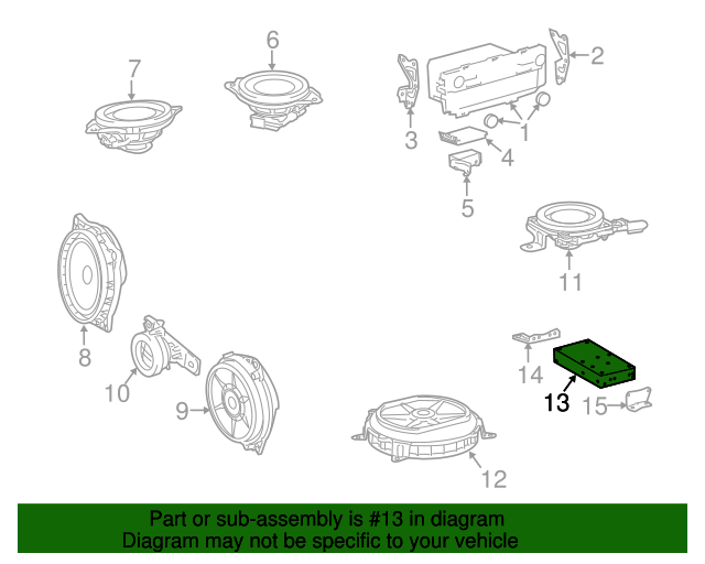 86280-30741 - Amplifier - 2015 Lexus | DiscMonster