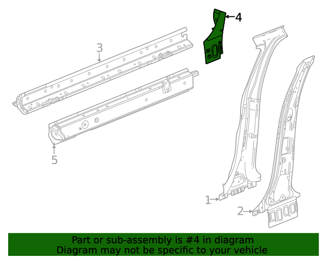 2021-2022 Chevrolet Trailblazer Passenger Side Quarter Inner Panel ...