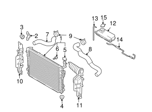 29135-2E000 - Radiator Support Air Deflector 2005-2009 Hyundai Tucson ...