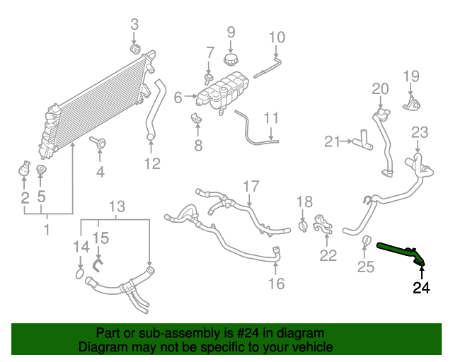 2018-2022 Ford Water Feed Tube JL3Z-6A715-C | OEM Parts Online