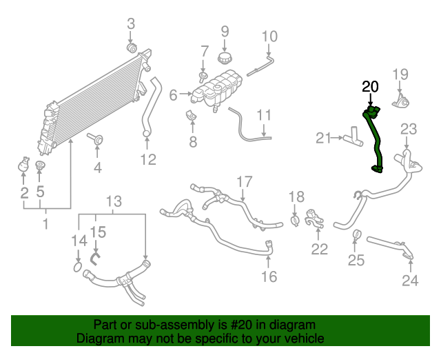 2018-2022 Ford Water Pipe JL3Z-8A519-D | OEM Parts Online