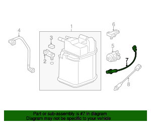 2013-2015 Chevrolet Heated Oxygen Sensor 25180900 | Auto Parts Express