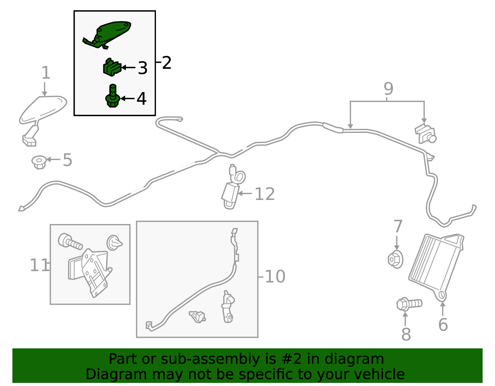 39150-TG7-A31ZJ - Antenna Assembly Roof *NH883P* (Platinum White Pearl ...