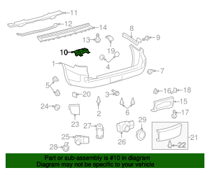 2008-2015 Toyota Land Cruiser Mount Bracket 58356-60010 | Toyota Parts ...