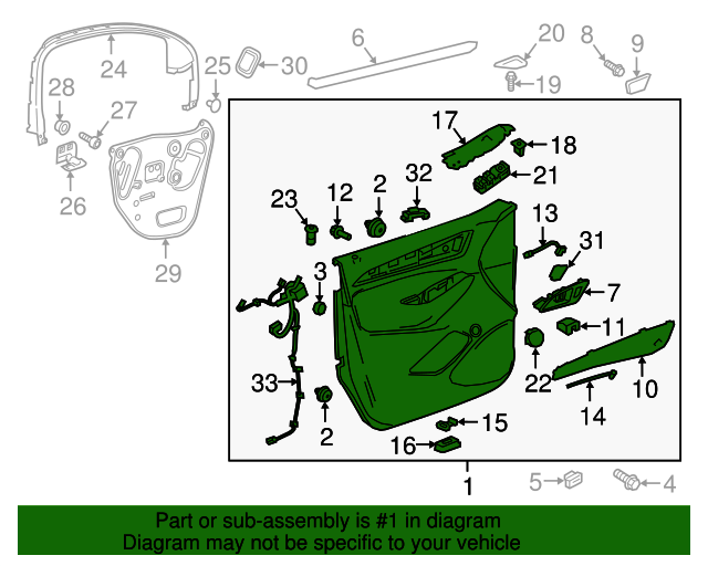 85106632 - F Trim 2022-2023 Buick Enclave | Chevrolet Parts Direct