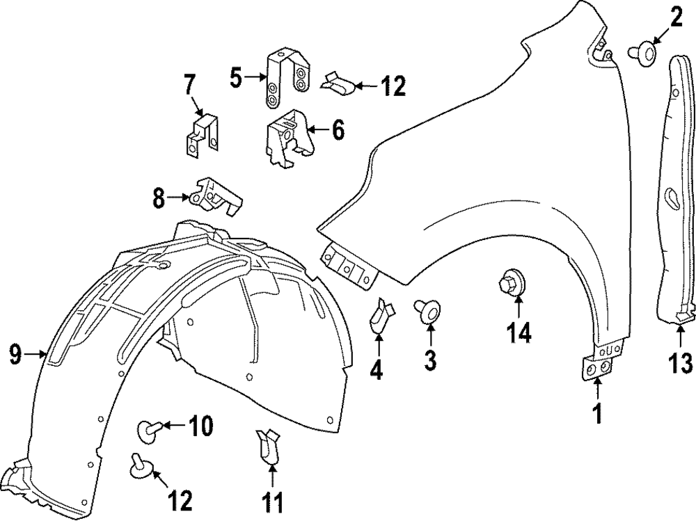 Front Fender Insulator 85044719 | OEM Parts Online