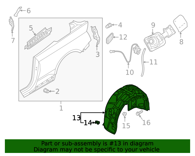 2018-2020 Audi S5 Splash Shield 8W7-810-172-C | Audi OEM Parts