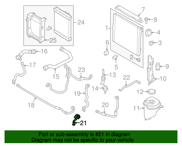17-12-7-794-157 - Coolant Hose - 2009-2013 BMW X5 | Buy BMW Parts Now