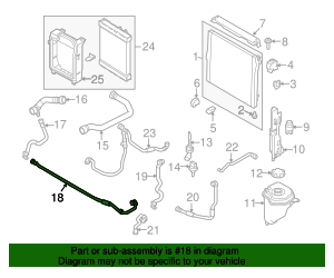 2008-2013 BMW Coolant hose 17-12-7-805-602 | AutoNationParts.com
