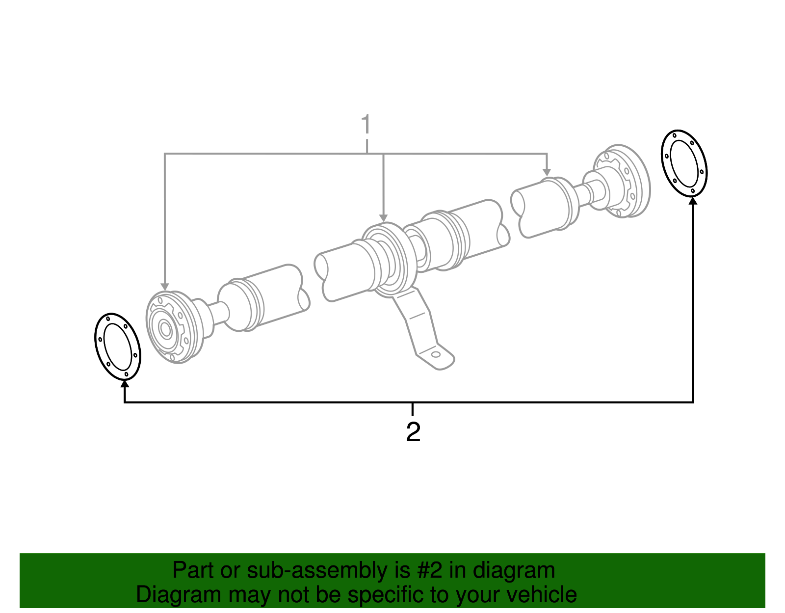 2008-2025 Audi Drive Shaft Gasket 8W0-521-142 | Audi USA Parts