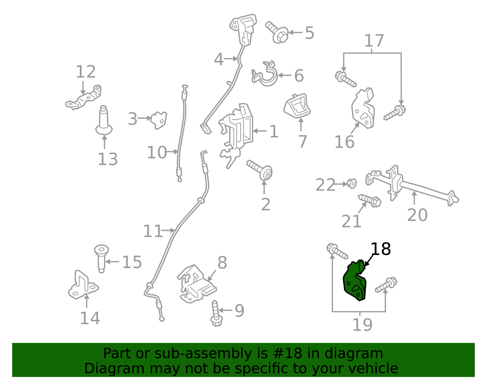 2019-2023 Ford Ranger Upper Hinge AB3Z-2126810-A | Retail Performance ...