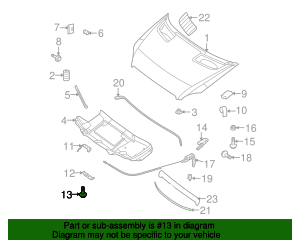 2003-2013 Mopar Side Impact Sens Screw 6104124AA | TascaParts.com