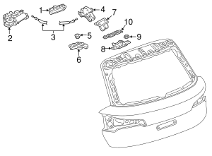 2018-2024 Audi Lift-Gate Latch Handle 8W8-827-566-E | Audi USA Parts
