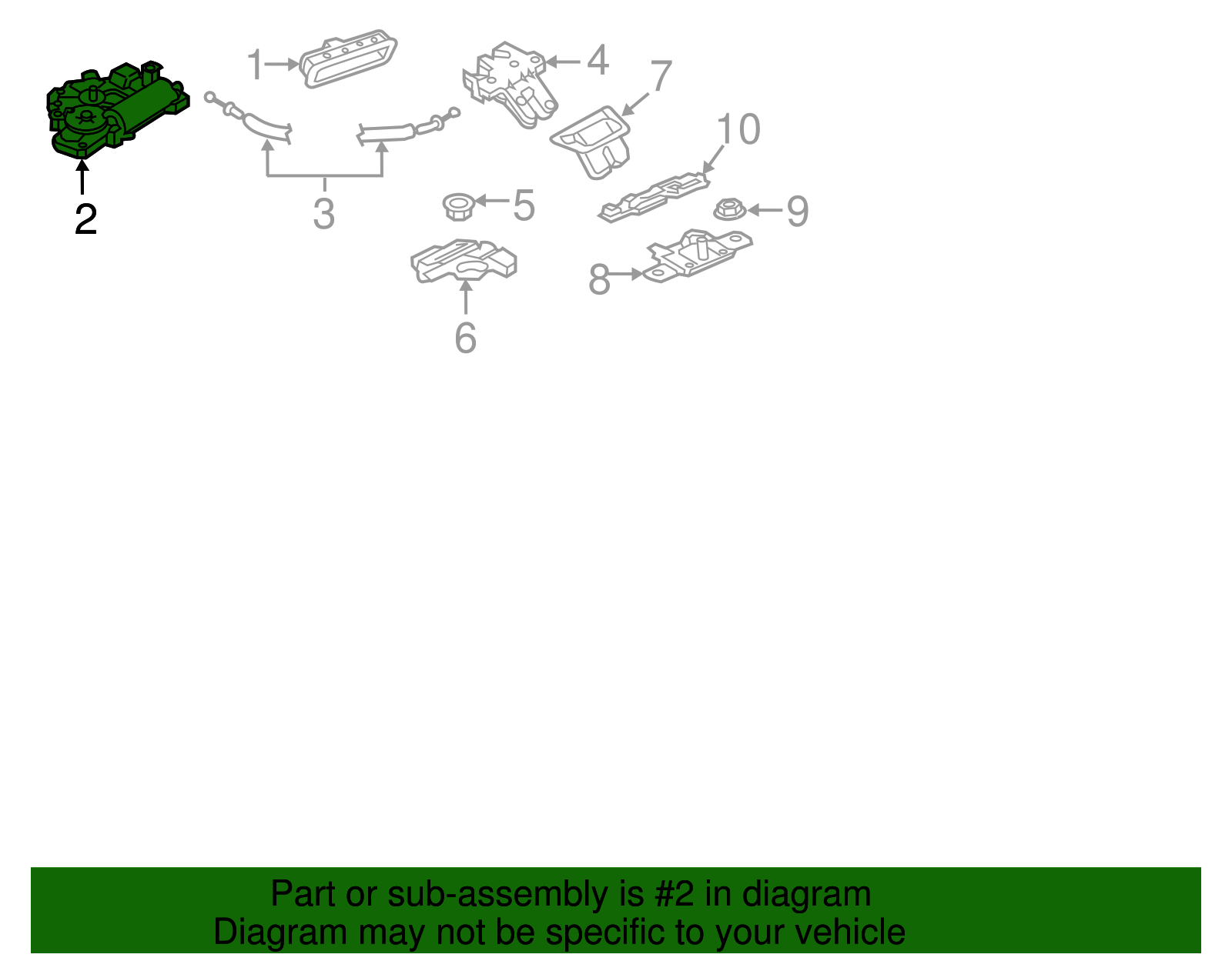 2019-2025 Audi Pull Down Motor 3V5-827-887-C | Audi USA Parts