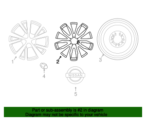 40300-4RA6D - Wheel, Alloy - 2019-2023 Nissan Maxima | Nissan OEM Parts ...
