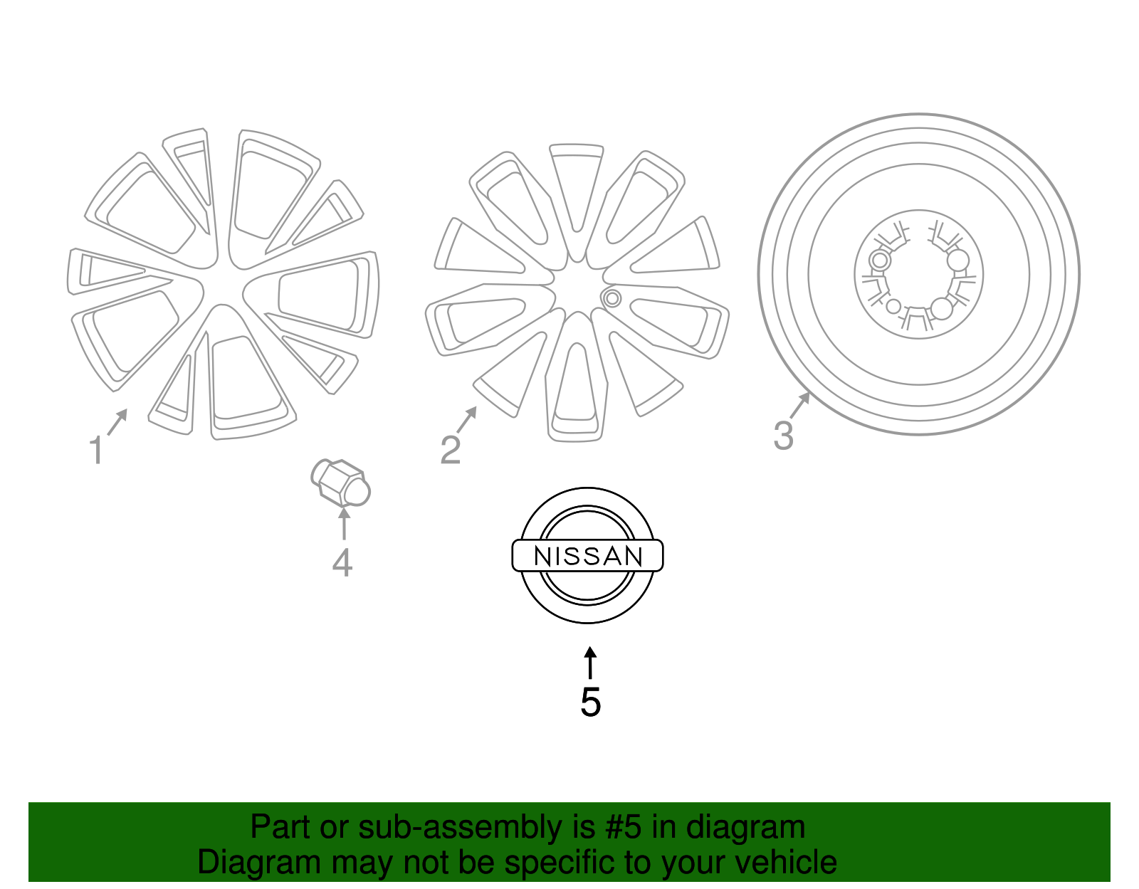 Wheel Center Cap, Color Studio | Nissan Parts & Accessories Online