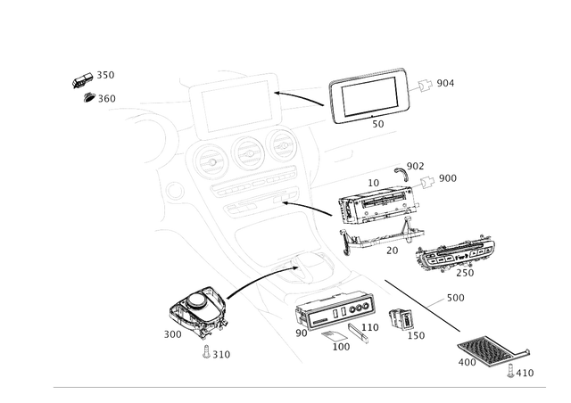 205-900-59-15 - Control Unit, Complete 2015-2025 Mercedes-Benz ...