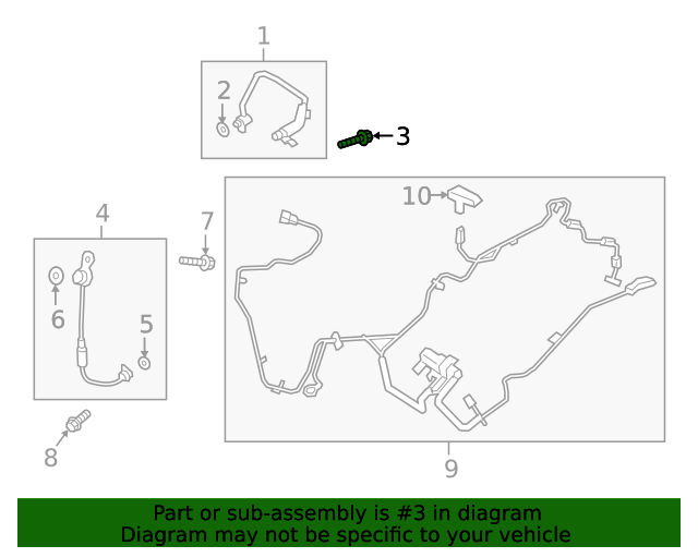 2015-2023 Ford Oil Inlet Tube Upper Bolt W716366S900 | TascaParts.com