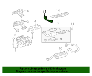 2005-2014 Toyota Tacoma Heat Shield 58156-04010 | OEM Parts Online