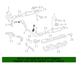 463-490-04-02 - Catalytic Converter Bracket 2019-2023 Mercedes-Benz ...