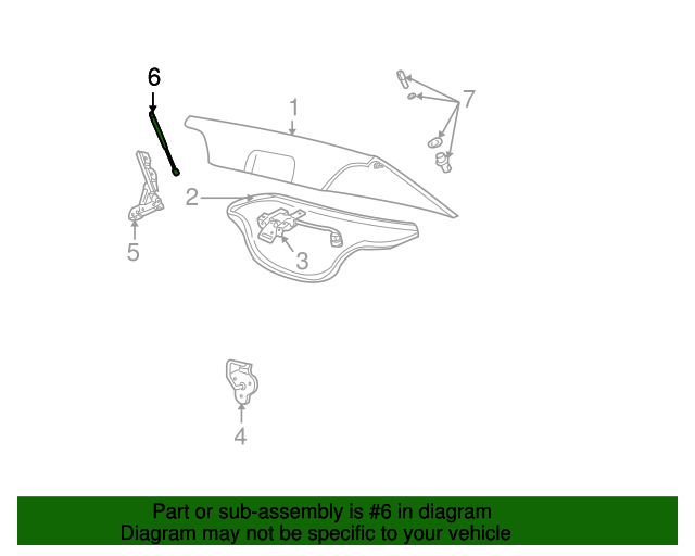 Genuine OEM Ford Part - Support Cylinder F4ZZ-63406A10-B | Genuine OEM ...