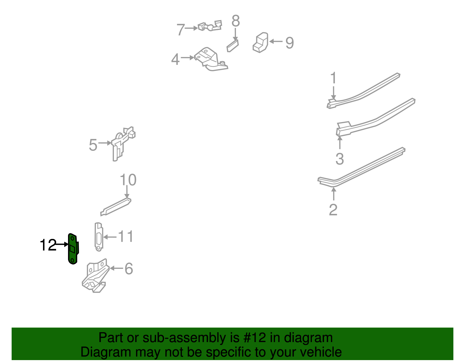 82476-JX00A - Dovetail Latch 2013-2021 Nissan NV200 | Nissan Parts ...
