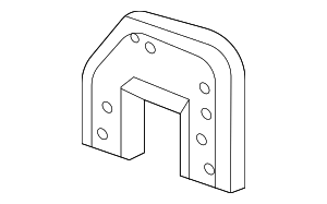 2021-2024 GM Front Driver Side Bumper Impact Bar Bracket 84765612 GM ...
