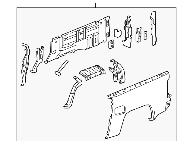 2015-2020 GMC Canyon Box Side - Passenger Side (RH) 23381420 ...