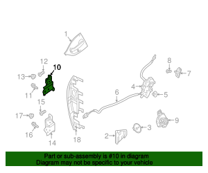 4537200137 - Upper Hinge 2016-2019 Smart | Mercedes-Benz USA Parts