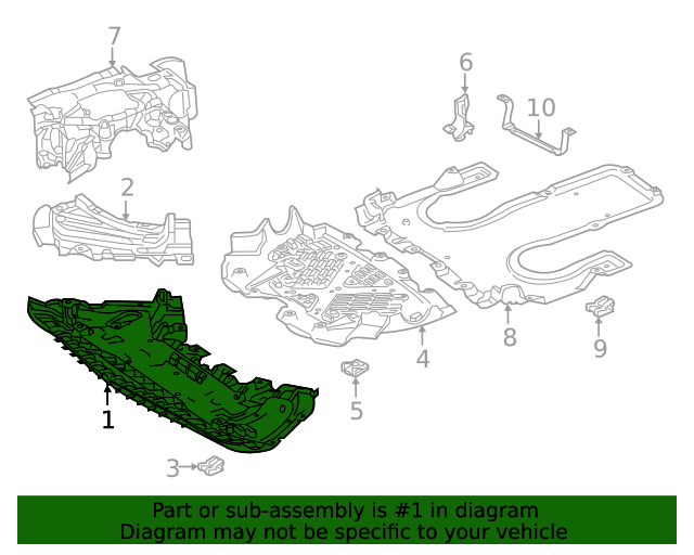 222-520-07-00-64 - Front Shield 2018-2020 Mercedes-Benz | Mercedes-Benz ...