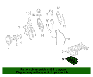 272-010-10-28 - Engine Oil Pan 2006-2013 Mercedes-Benz ...