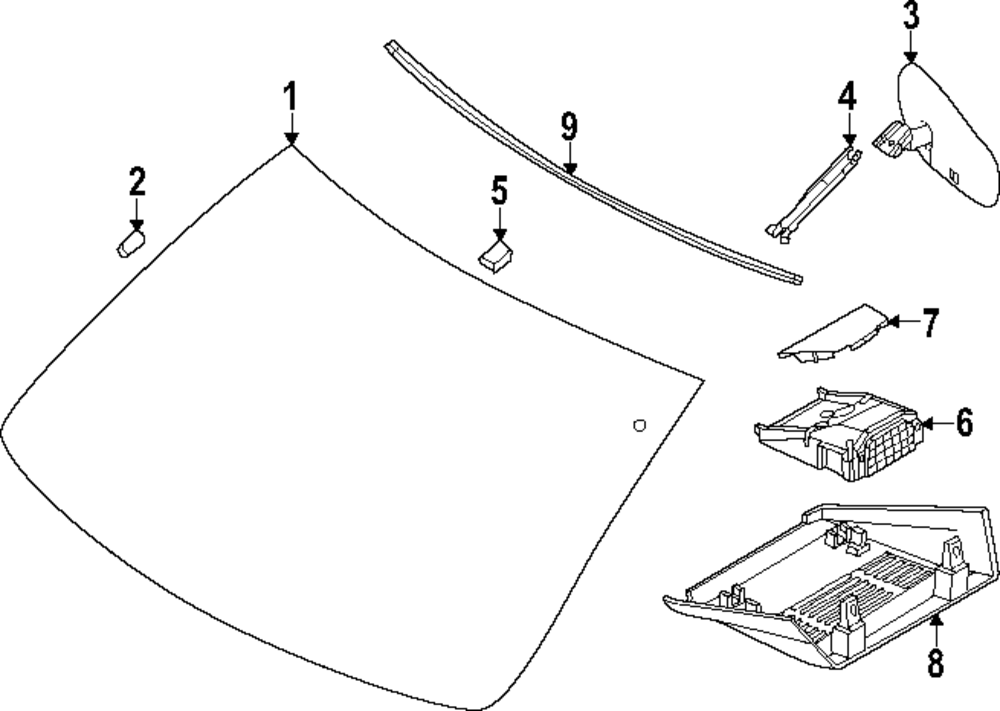 2019-2025 Nissan Altima Lane Assist Cmra Mount Bracket 28452-6CA8A ...