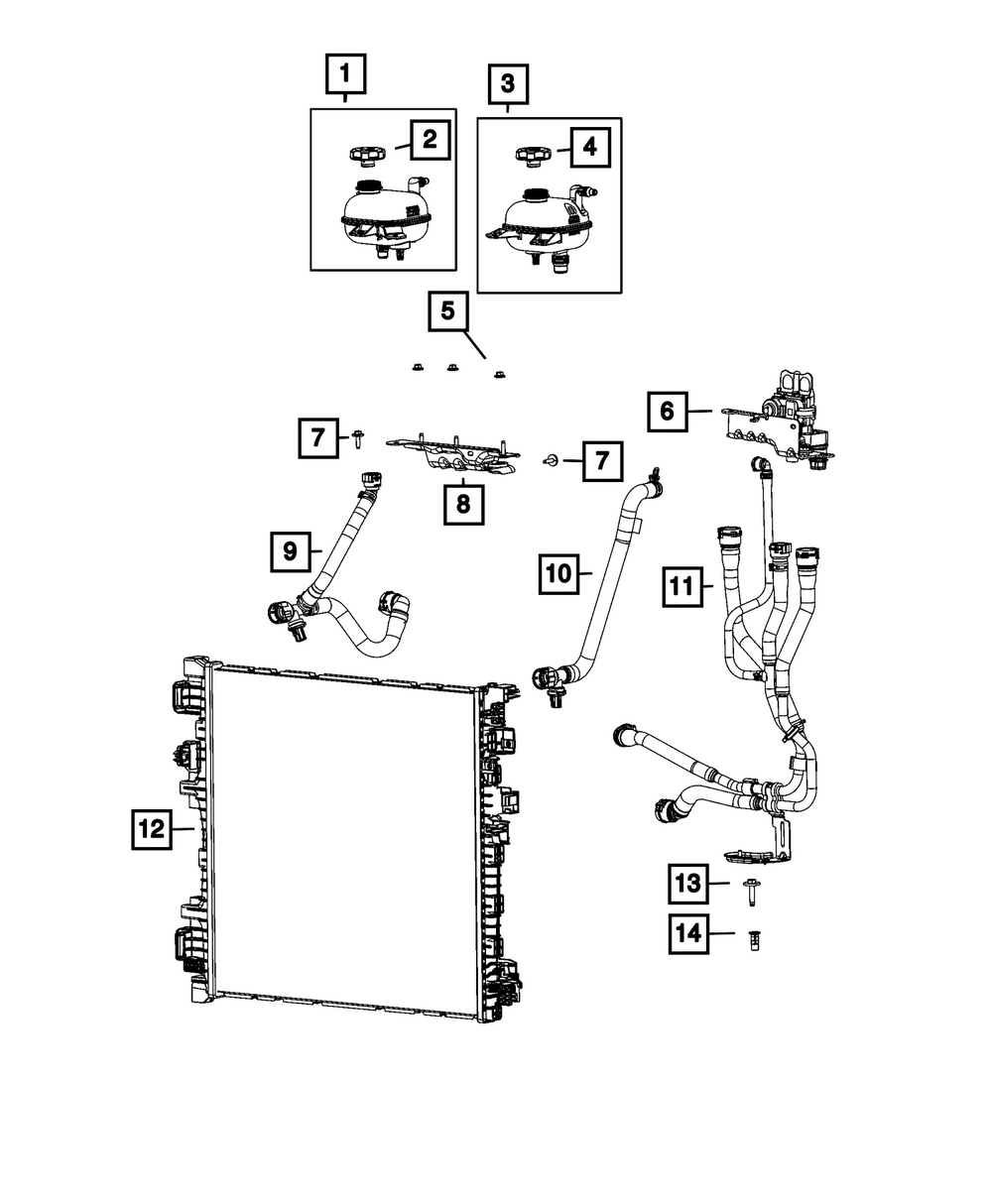 Coolant Bottle Bracket for 2022-2025 Jeep Grand Cherokee | OEM Mopar ...