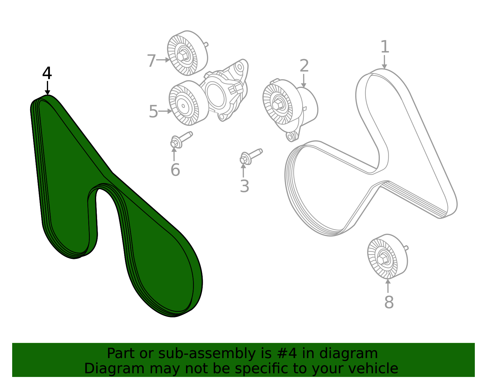 ML3Z-8620-C - Accessory Drive Belt 2021-2024 Ford F-150 | Ford Parts Pros