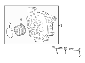 2018-2024 Toyota Alternator Pulley 27415-F0010 | OEM Parts Quick