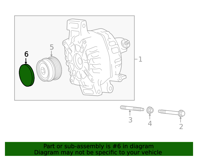 2014-2023 Toyota Pulley Cap 27416-0W050 | Toyota Parts Center