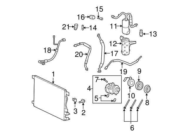2008-2010 Ford AC Tube 7C3Z-19972-D | Blue Springs Ford Parts