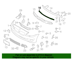 51117203078 - 2010-2017 BMW Lower Mount (51-11-7-203-078) | BMW of ...