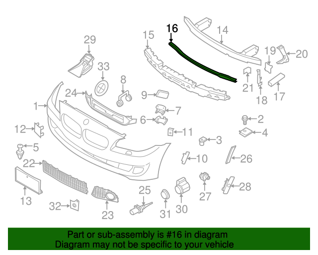 51117203078 - 2010-2017 BMW Lower Mount (51-11-7-203-078) | BMW of ...