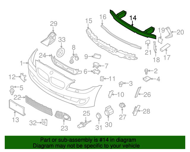 Genuine BMW 51-11-7-200-706 | Reinforced Beam | FREE Shipping on Most ...
