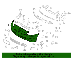 51118058998 - 2014-2016 BMW Bumper Cover (51-11-8-058-998) | BMW of ...