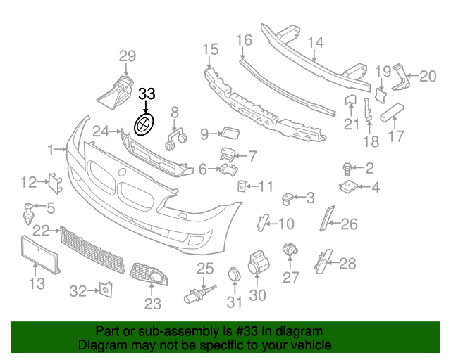 Genuine BMW 51-14-7-057-794 | Roundel Emblem Replacement | FREE ...